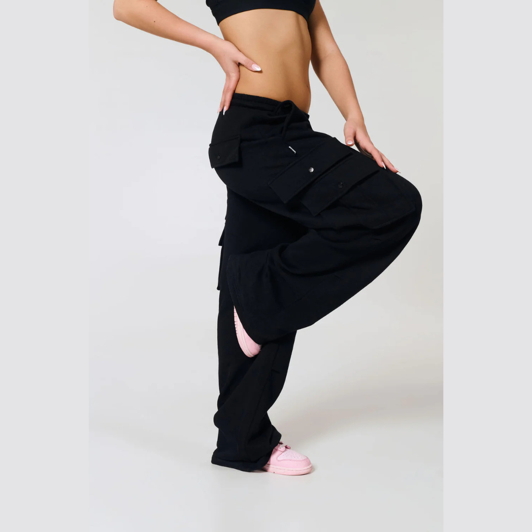 USW Unisex Pop & Lock Cargo Pants - Black | Studio Scene