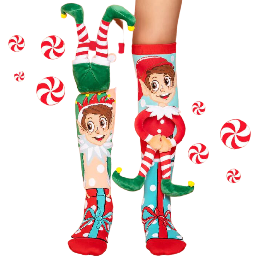 MadMia Elf On The Shelf Socks | Studio Scene